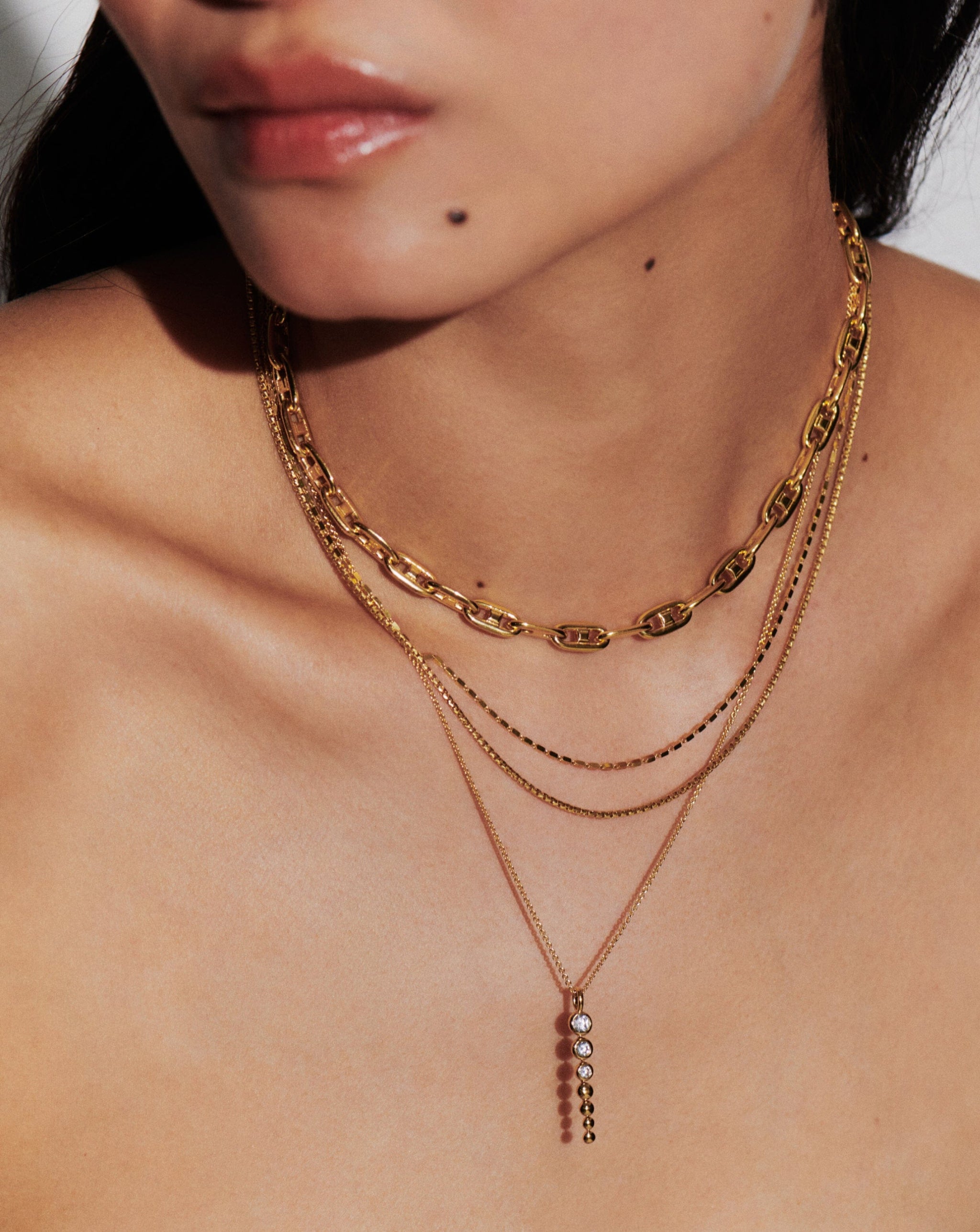 Box Link Double Chain Necklace - 18k Gold Vermeil | Missoma