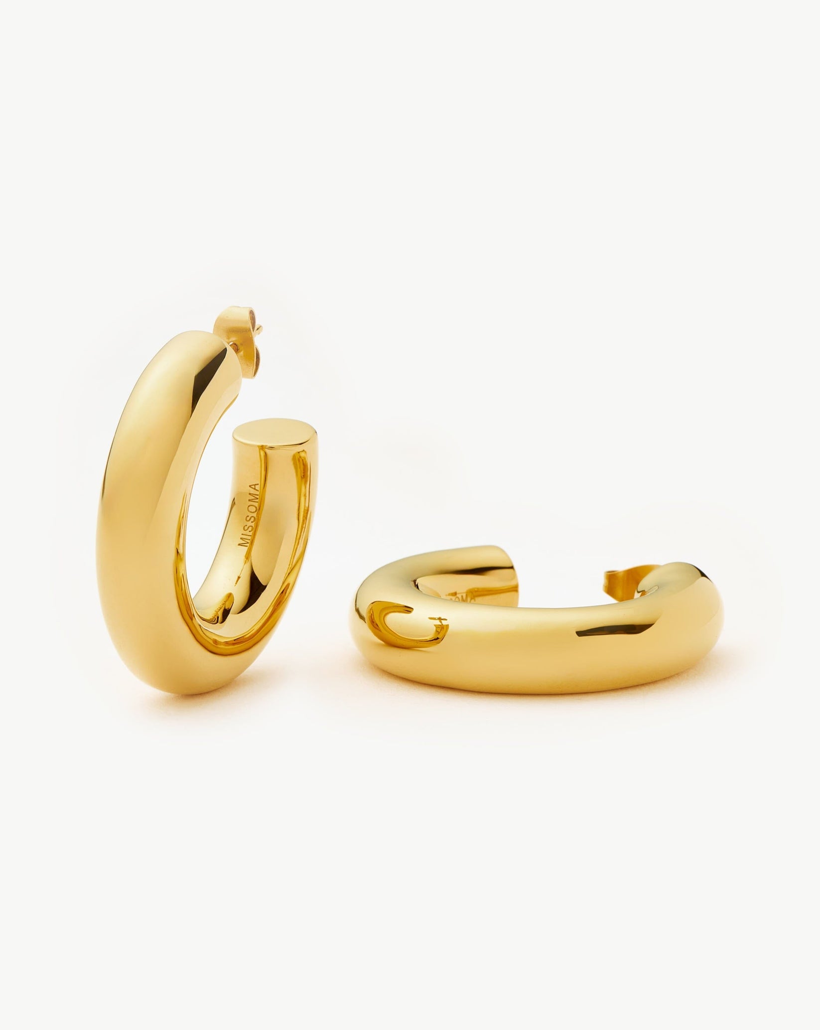 Chubby Large Hoop Earrings | 18k Gold Plated | Missoma US