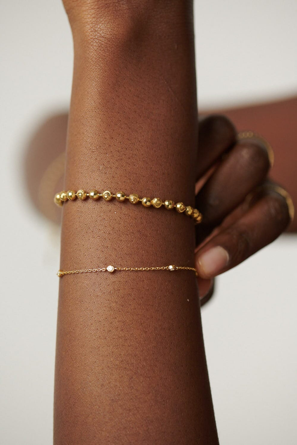 14k Solid Gold Floating Diamond Bracelet | Missoma US