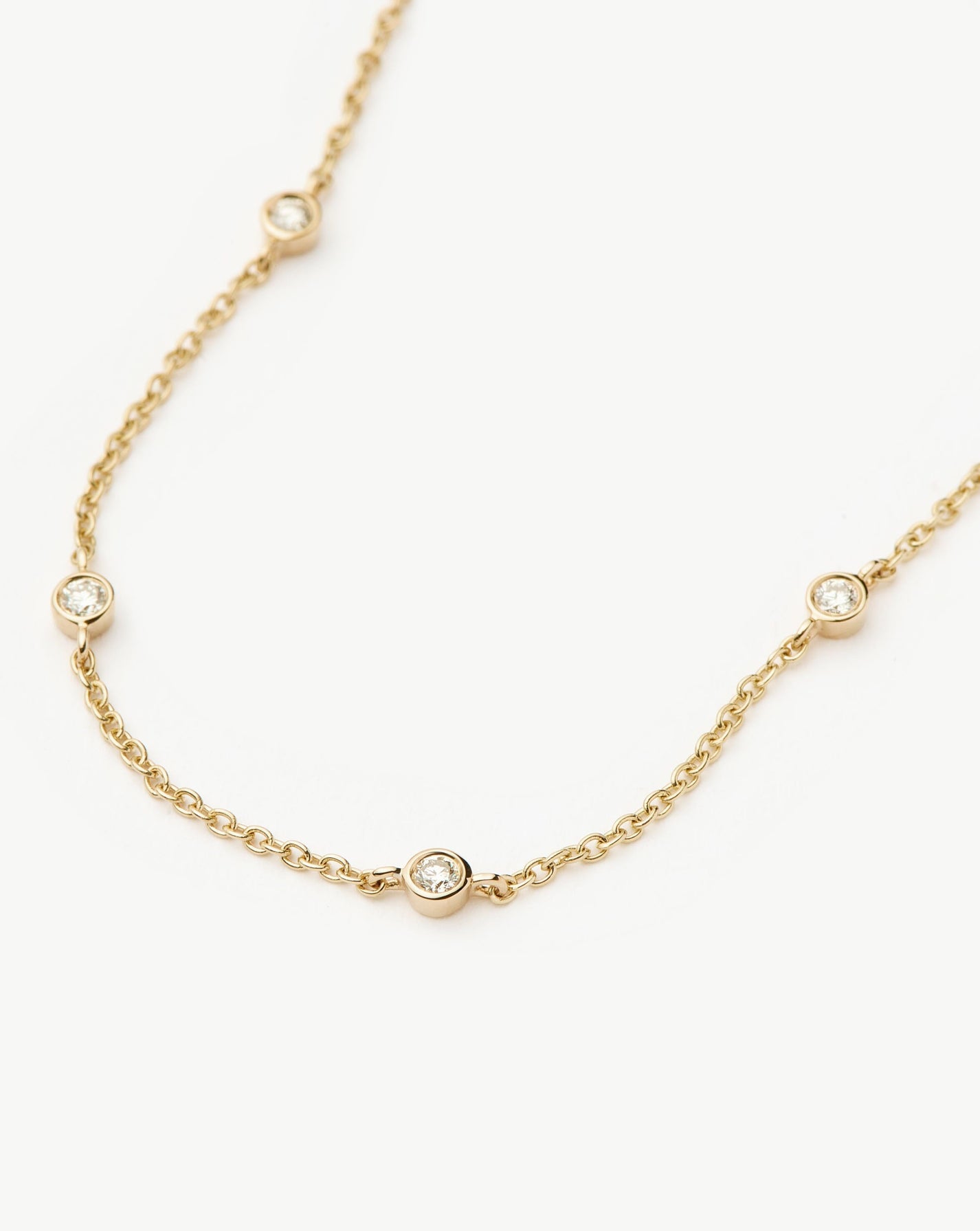 14k Solid Gold Floating Diamond Bracelet | Missoma US