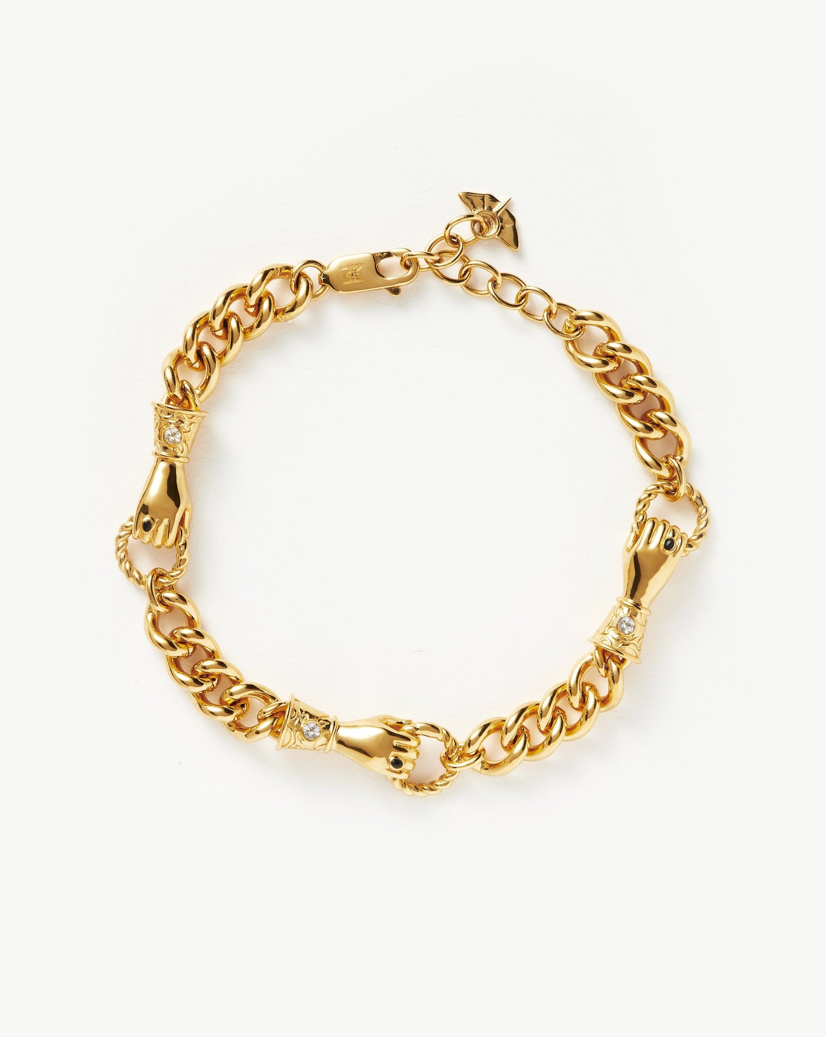 Harris Reed In Good Hands Charm Bracelet - Gold/Pearl | Missoma