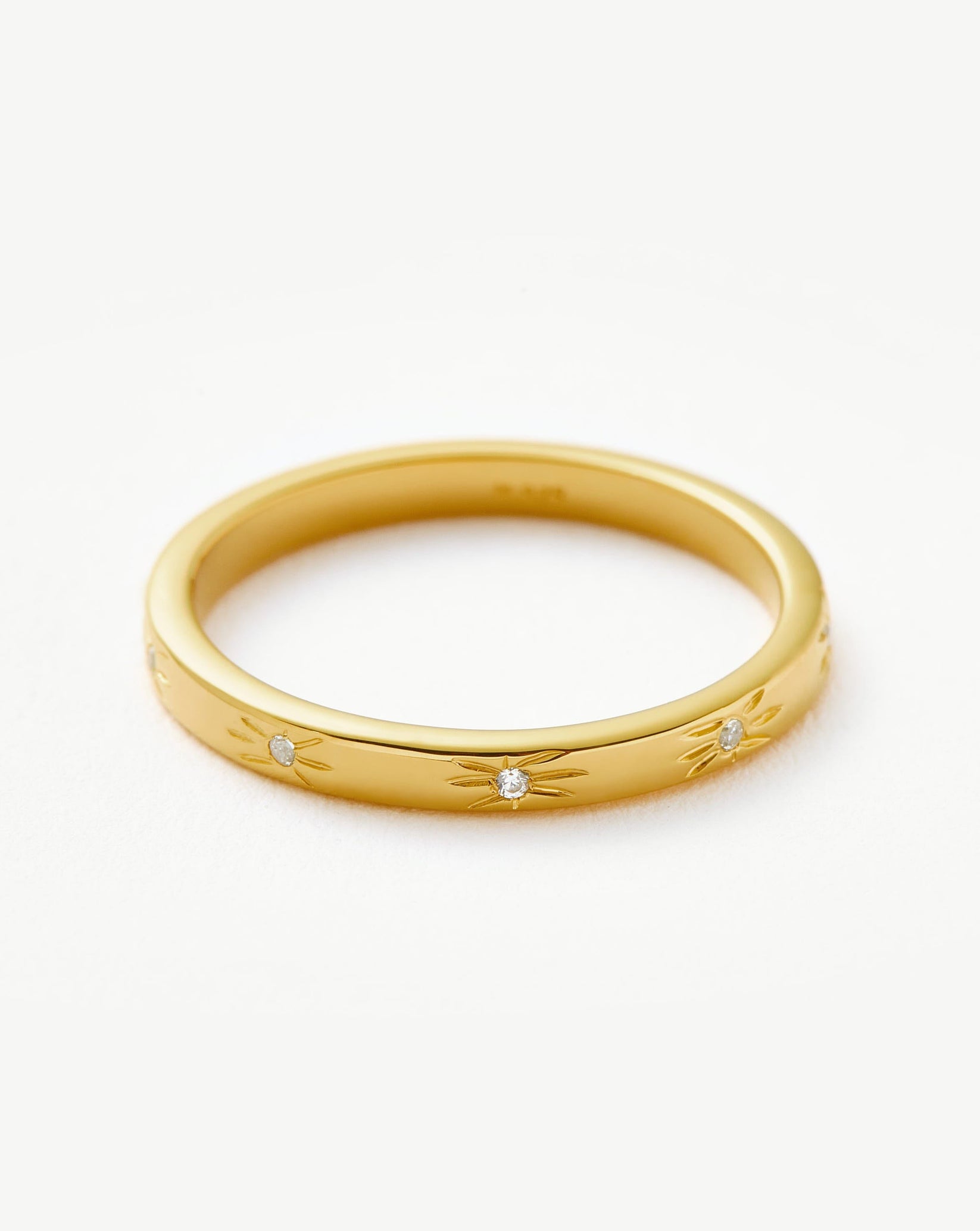 Interstellar Star Studded Stacking Ring - 18k Gold Vermeil | Missoma