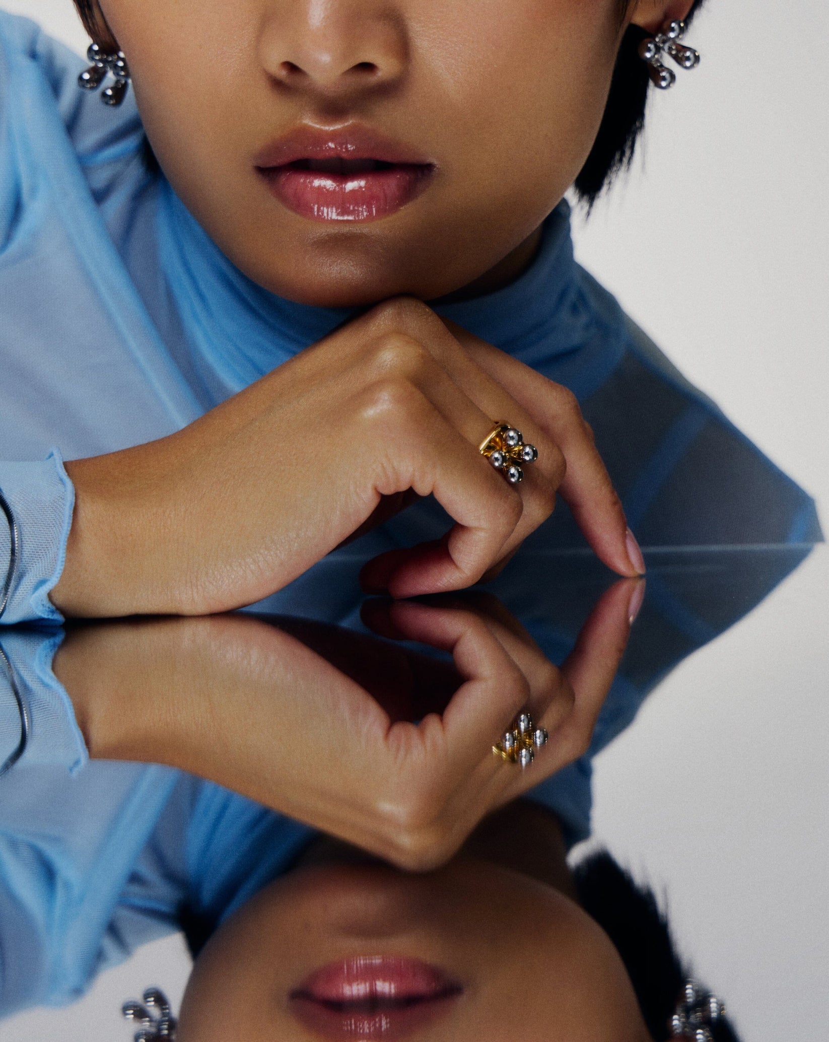 Kinetic Atom Spinning Signet Ring | Mixed Metal Ring | Missoma