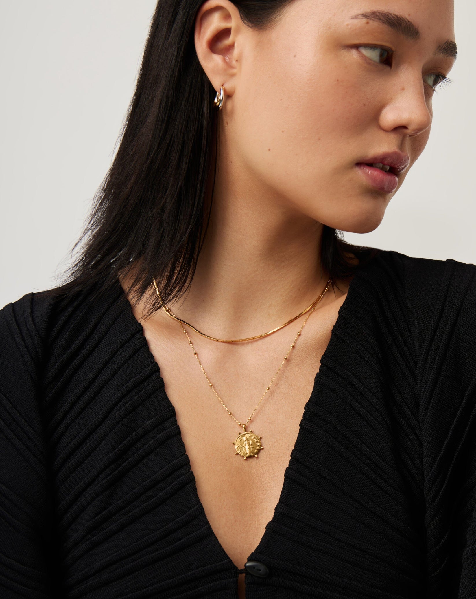 Lucy Williams Beaded Coin Necklace | Gold | Missoma US