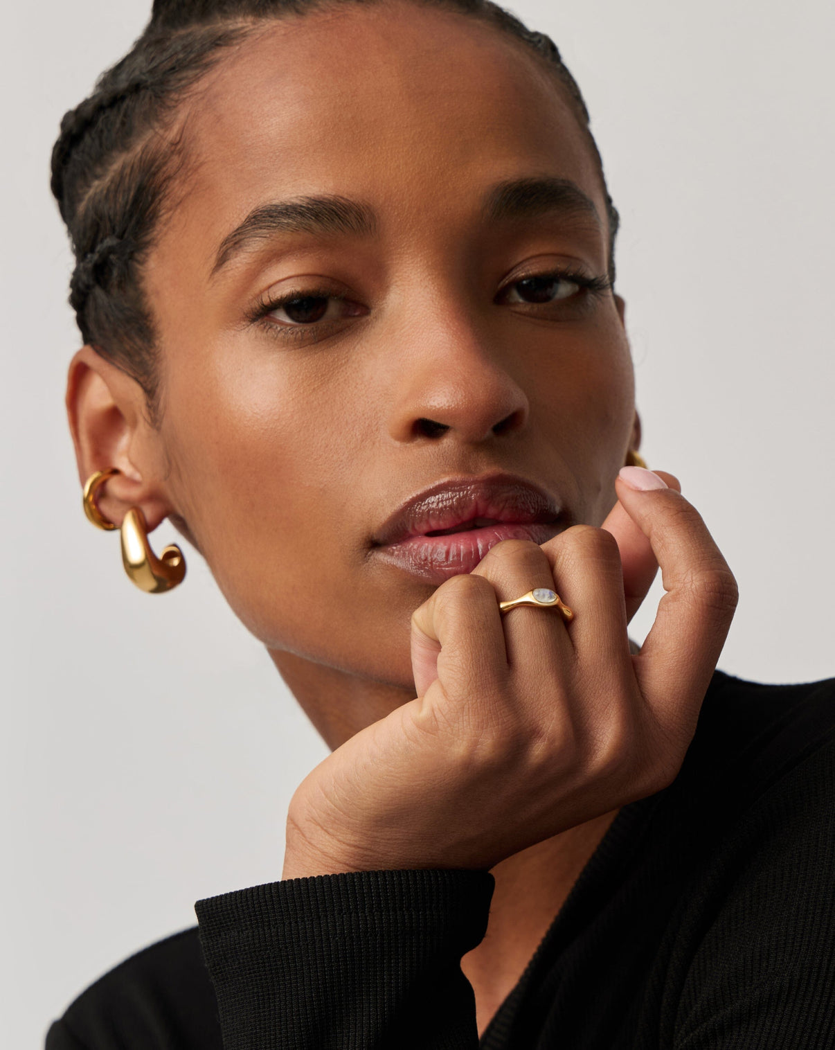 Magma Gemstone Stacking Ring - Rainbow Moonstone | Missoma