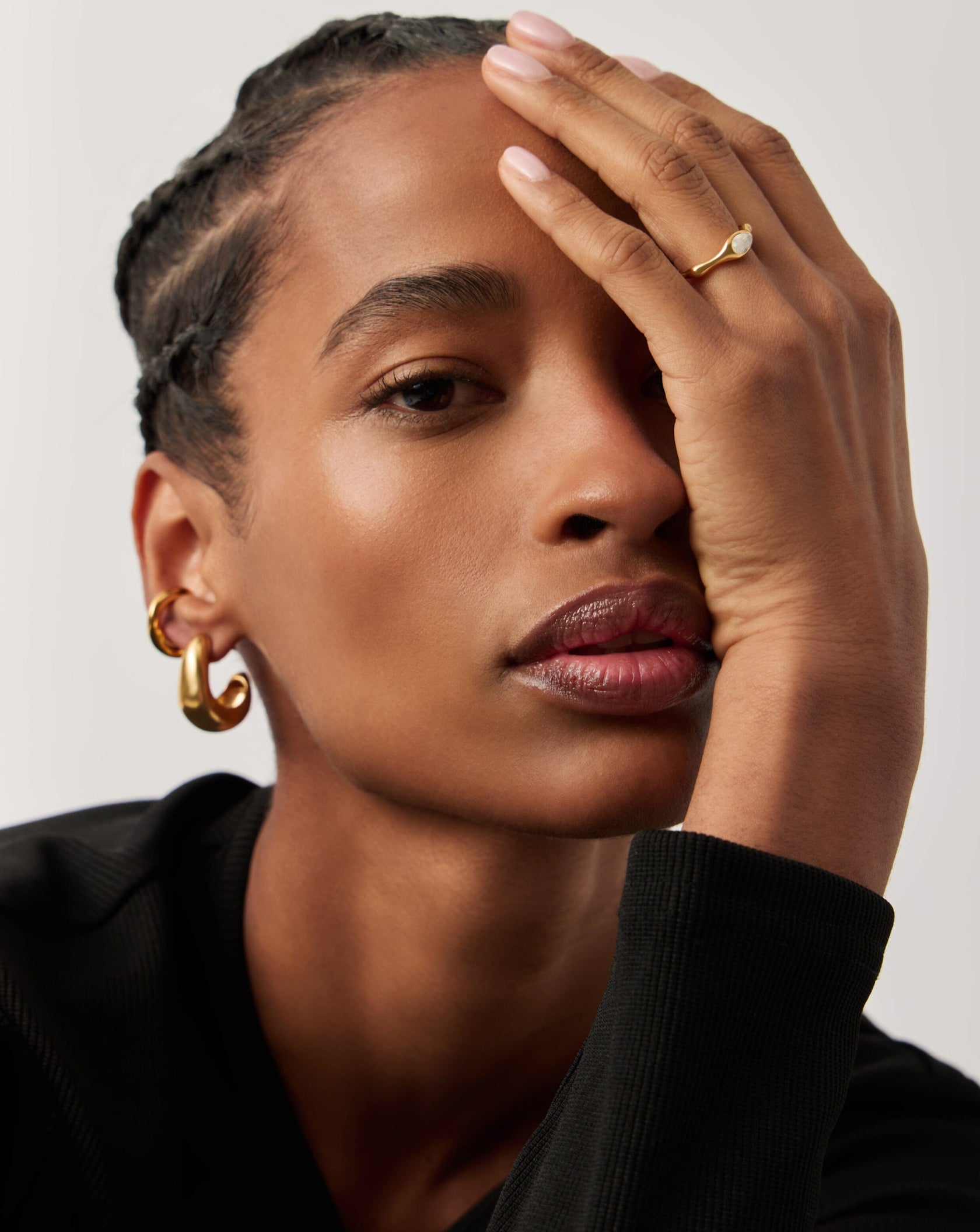 Magma Gemstone Stacking Ring - Rainbow Moonstone | Missoma