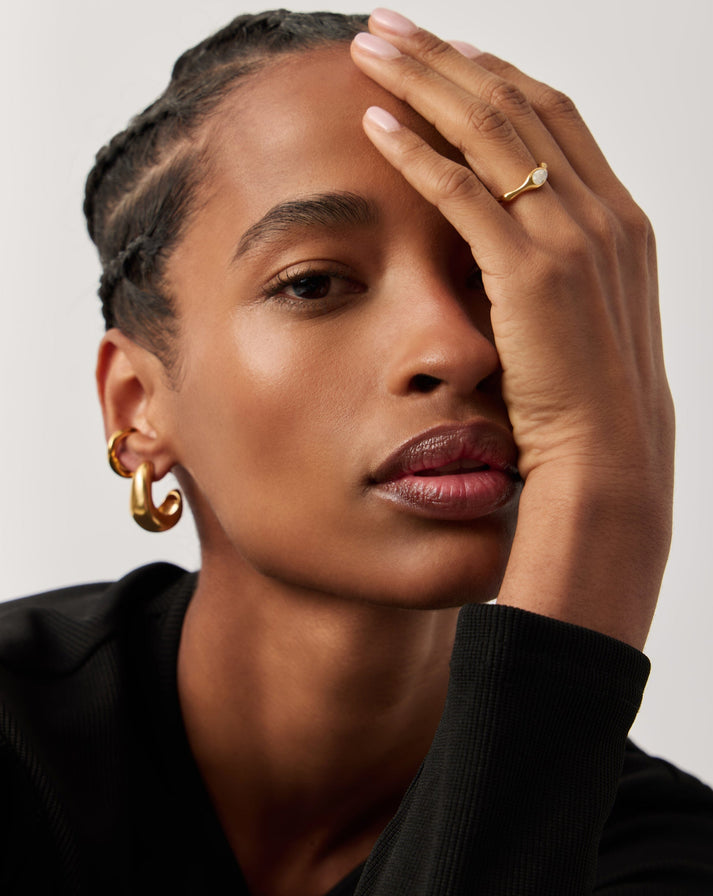 Magma Gemstone Stacking Ring - Rainbow Moonstone | Missoma