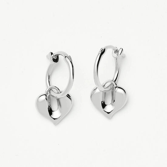 Molten Heart Charm Hoop Earrings | Missoma US