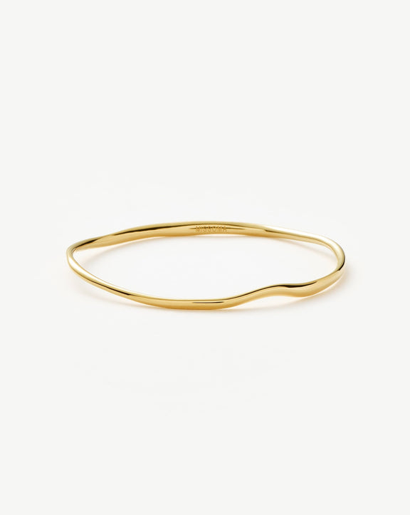 Molten Ripple Bangle | 18k Gold Vermeil Bracelets | Missoma