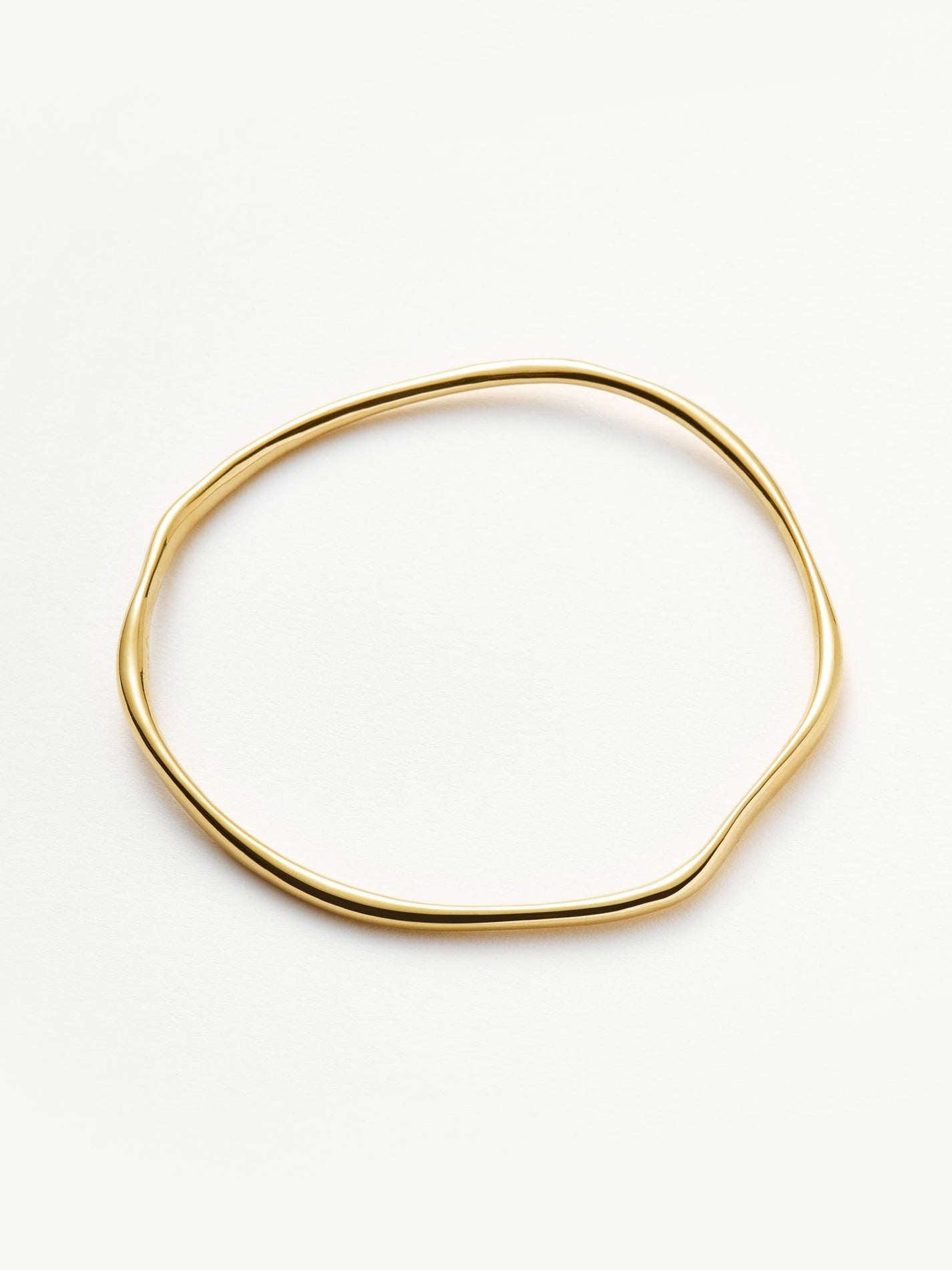Molten Ripple Bangle | 18k Gold Vermeil Bracelets | Missoma