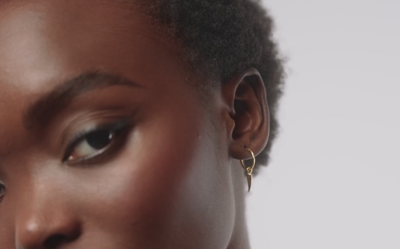 Mini Claw Charm Hoop Vermeil Earrings | Missoma