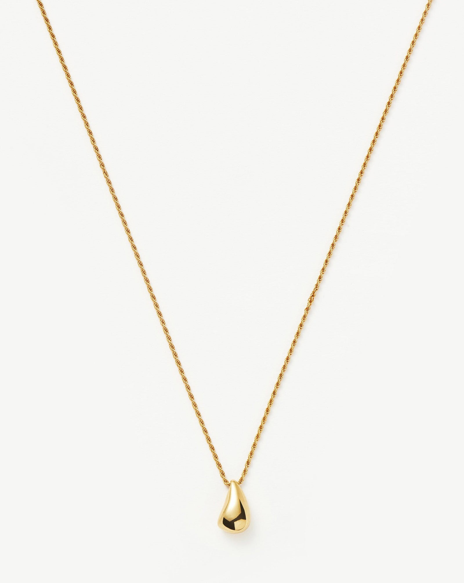Savi Sculptural Droplet Pendant Necklace | 18k Gold Vermeil | Missoma