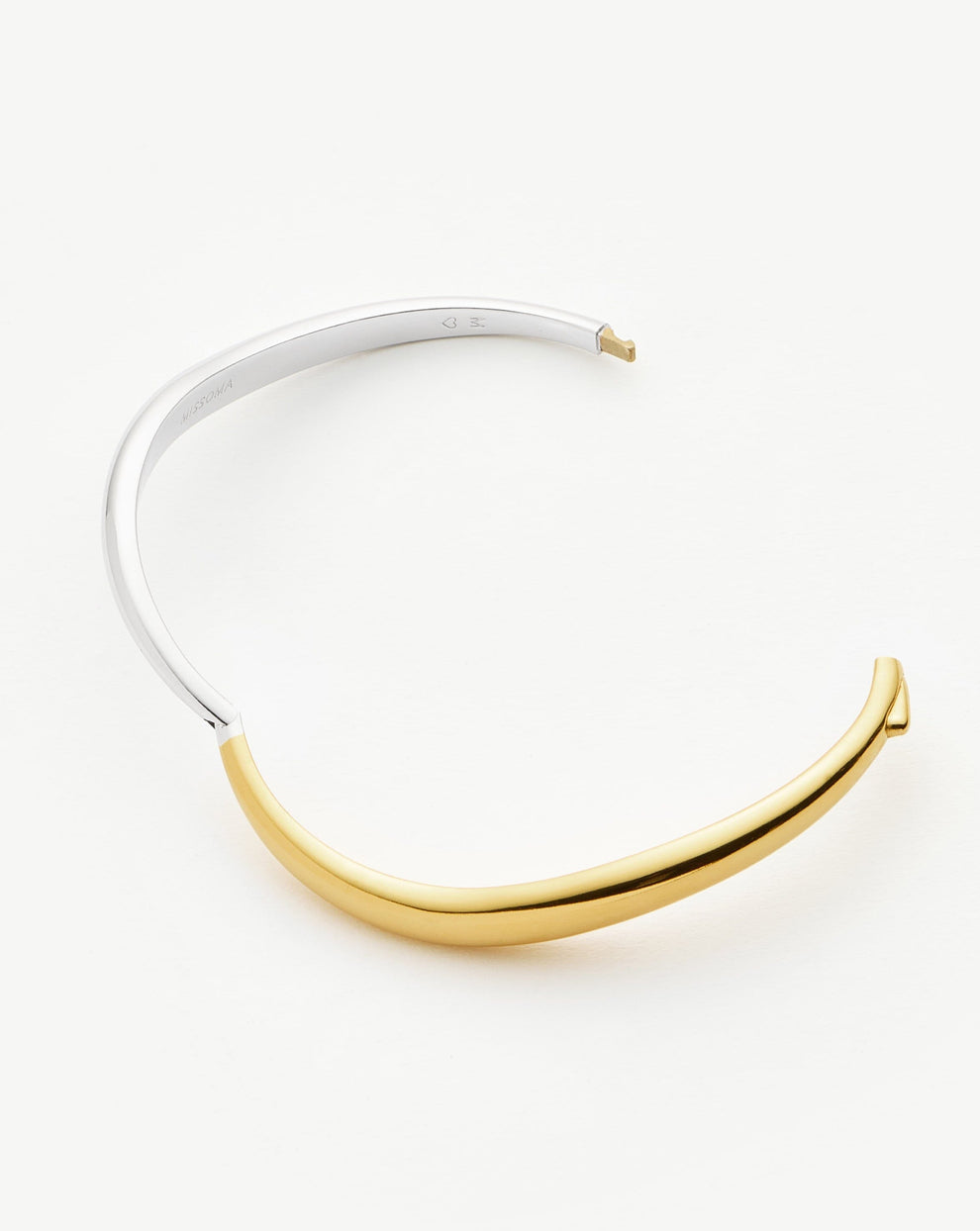Savi Signature Hinged Bangle - Gold & Silver | Missoma US