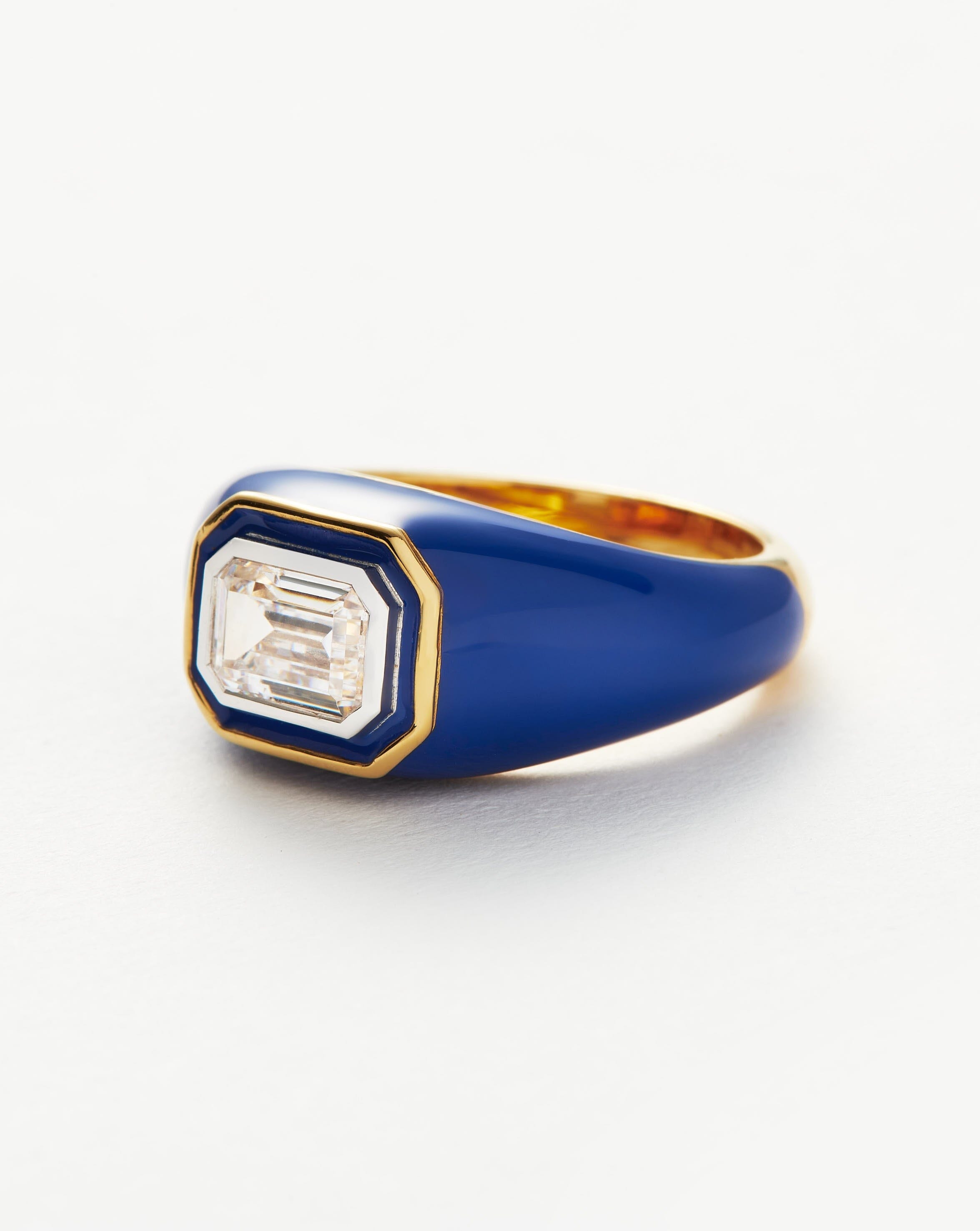 Enamel & Stone Dome Statement Ring | Missoma US