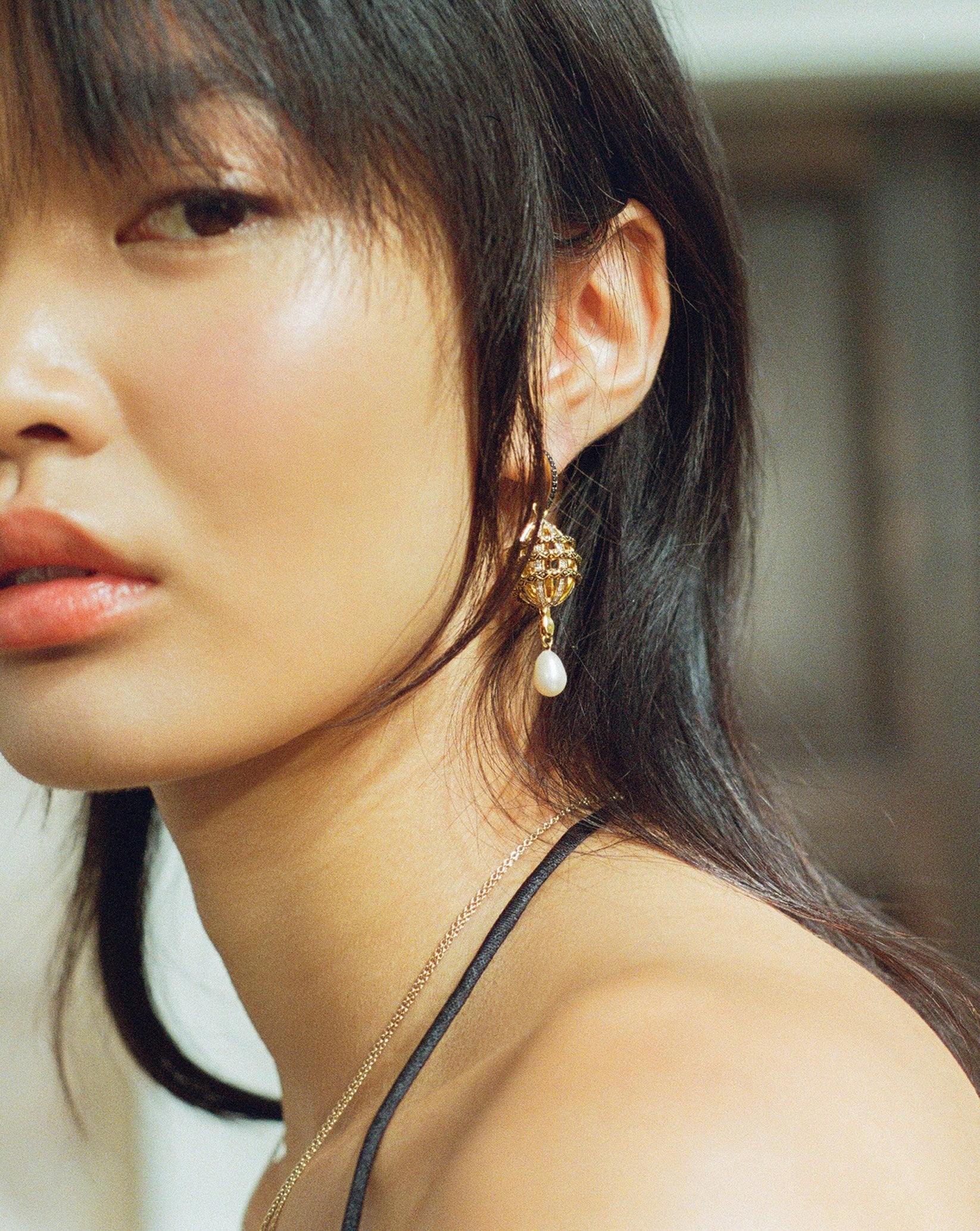 Harris Reed 14k Solid Gold Uncaged Drop Earrings | Diamond | Missoma US
