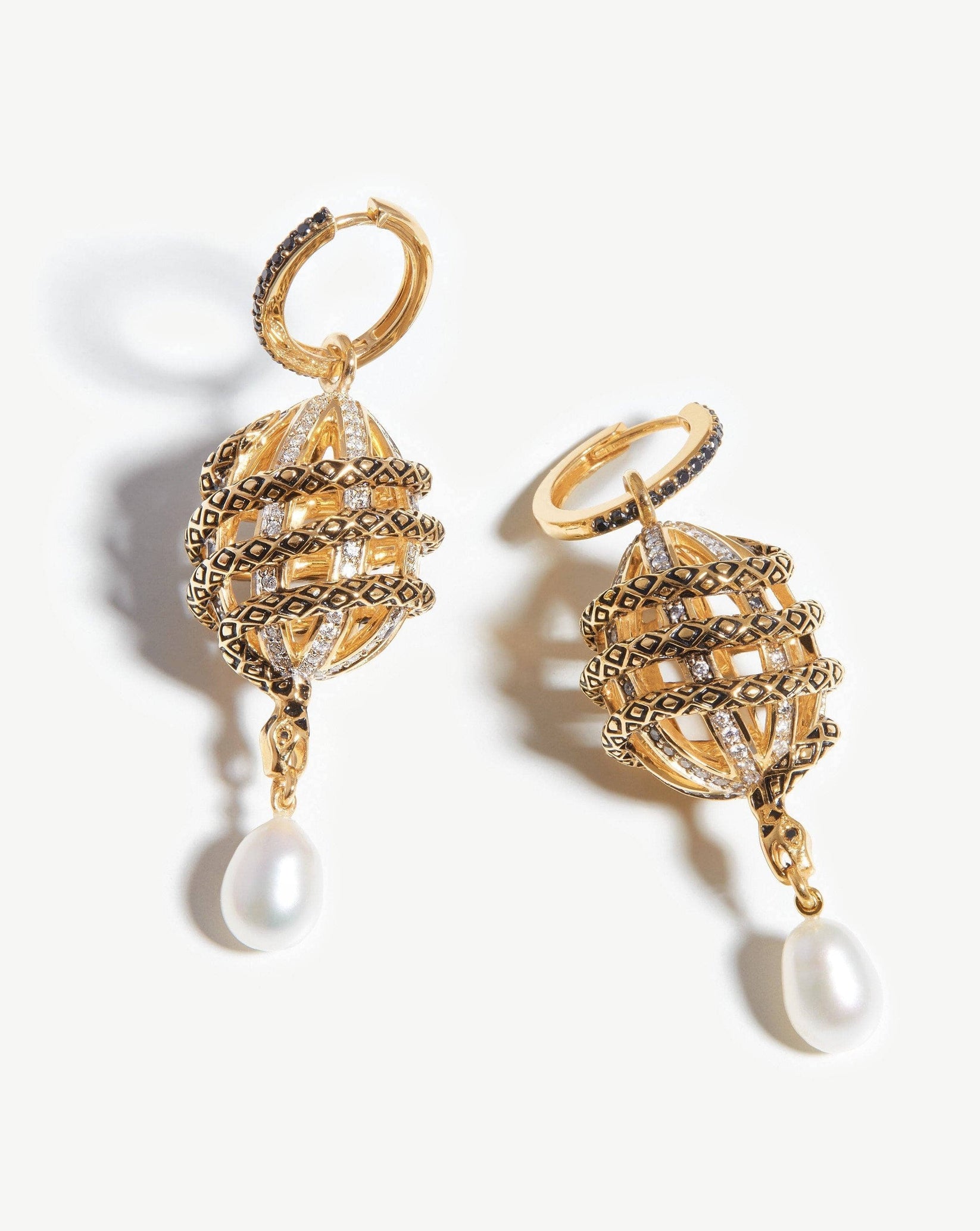 Harris Reed 14k Solid Gold Uncaged Drop Earrings | Diamond | Missoma US