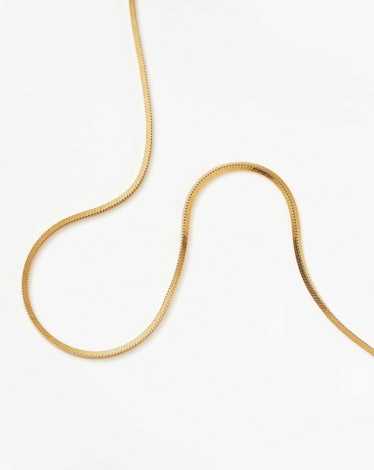 Lucy Williams Short Square Snake Chain Necklace| Gold | Missoma