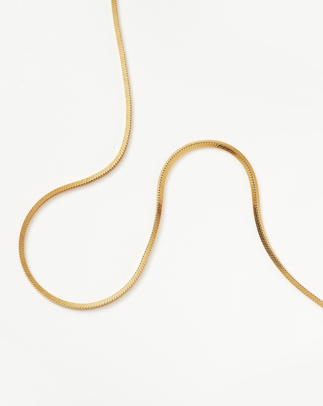 Lucy Williams Short Square Snake Chain Necklace| Gold | Missoma