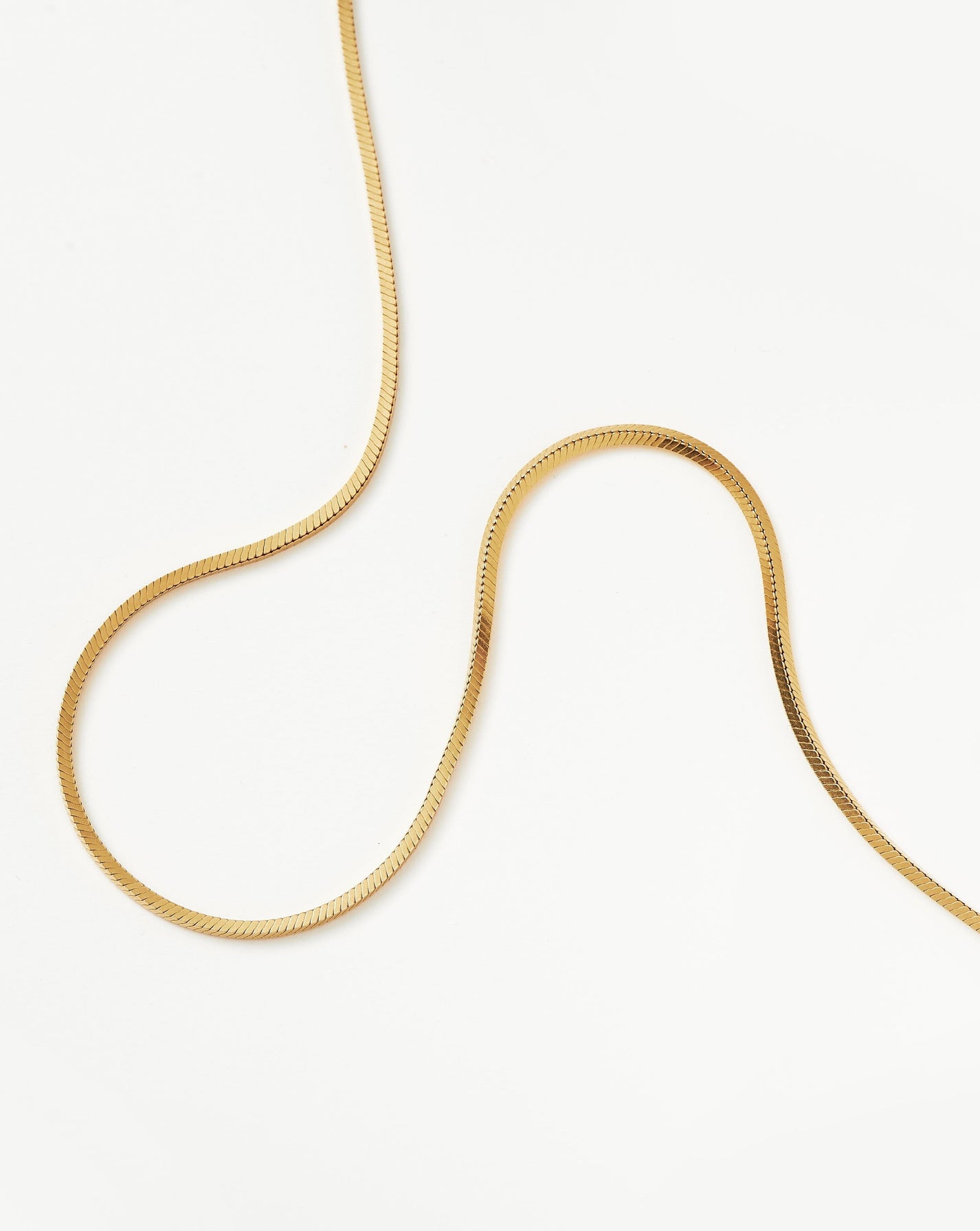 Lucy Williams Short Square Snake Chain Necklace| Gold | Missoma