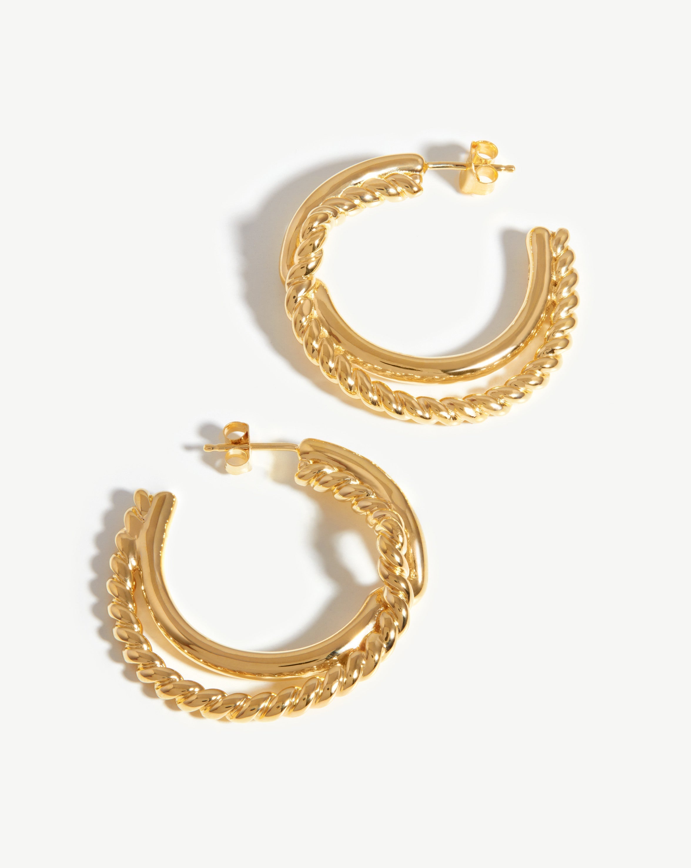 Large Reel Twine Hoop Earrings | Missoma