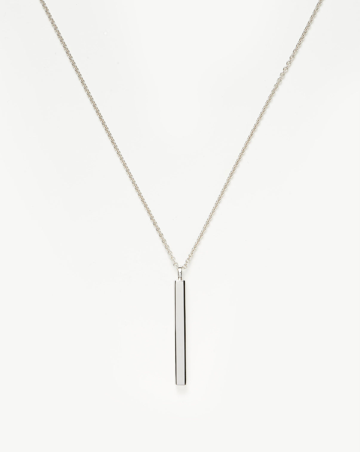 Men's Engravable Tag Pendant Necklace | Sterling Silver Necklaces | Missoma