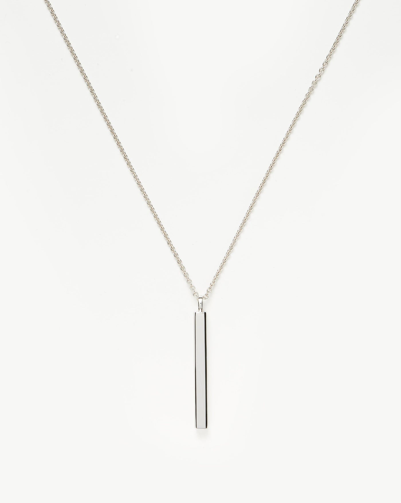 Men's Engravable Tag Pendant Necklace | Sterling Silver Necklaces | Missoma