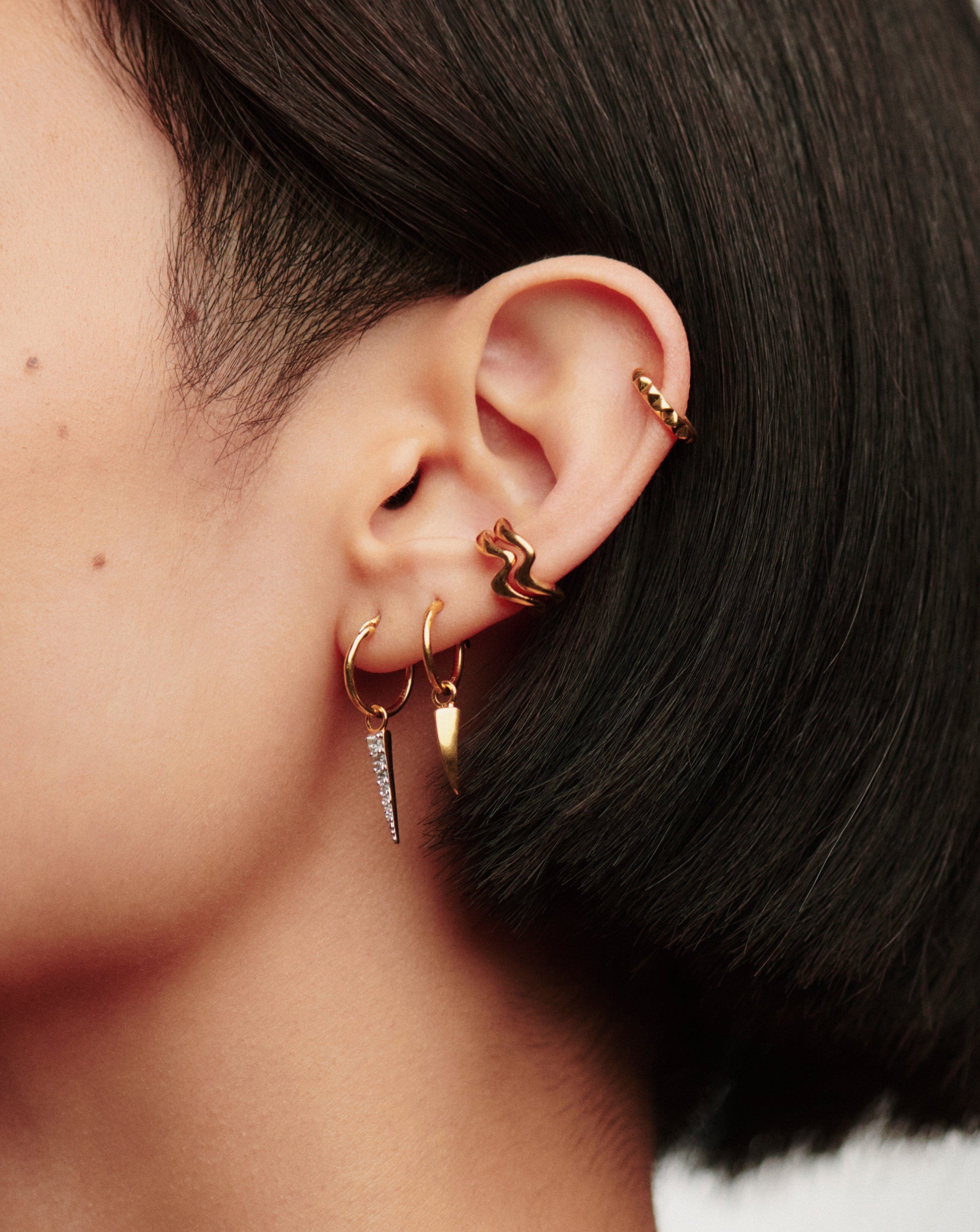 Mini Claw Charm Hoop Vermeil Earrings | Missoma