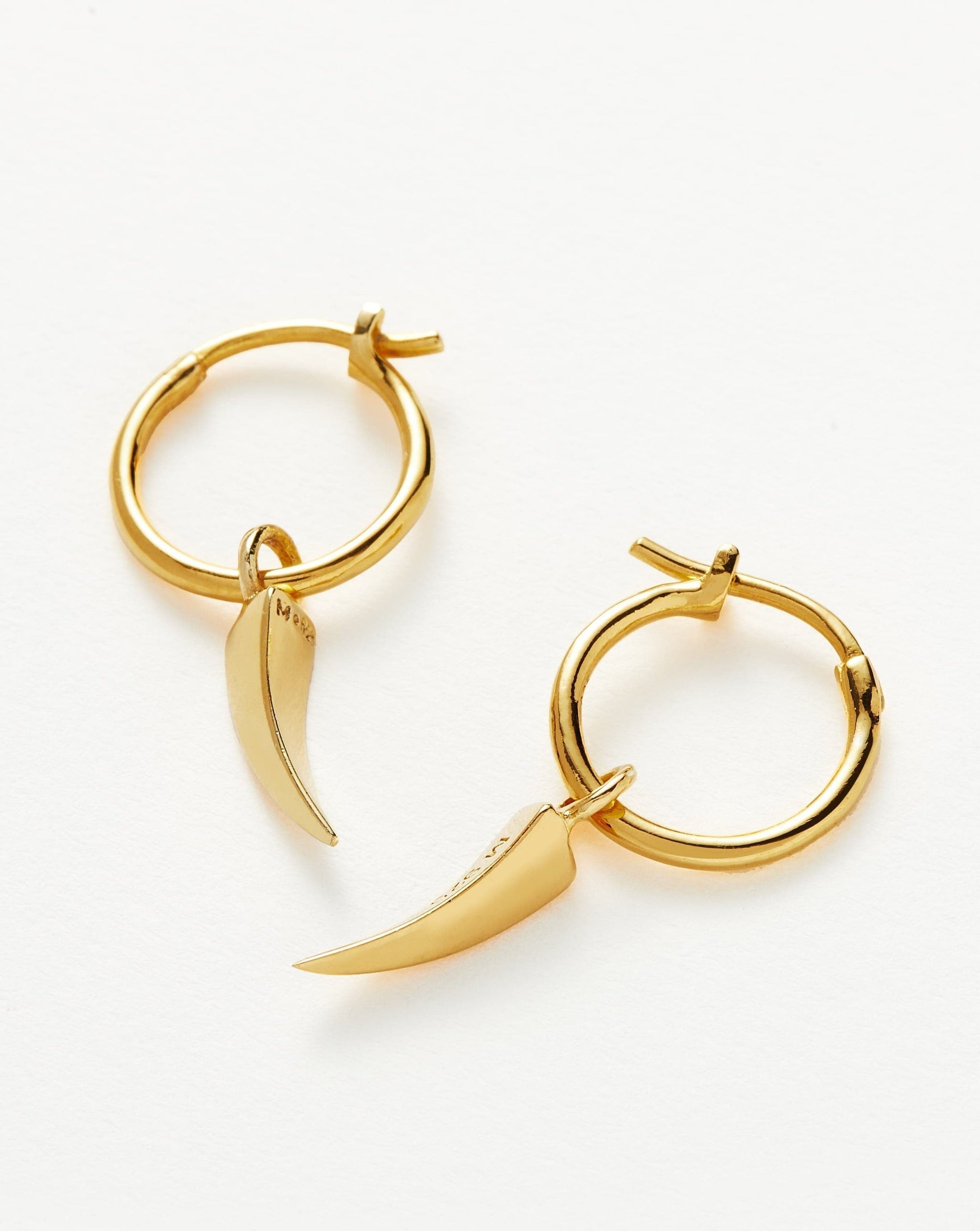 Mini Claw Charm Hoop Vermeil Earrings | Missoma
