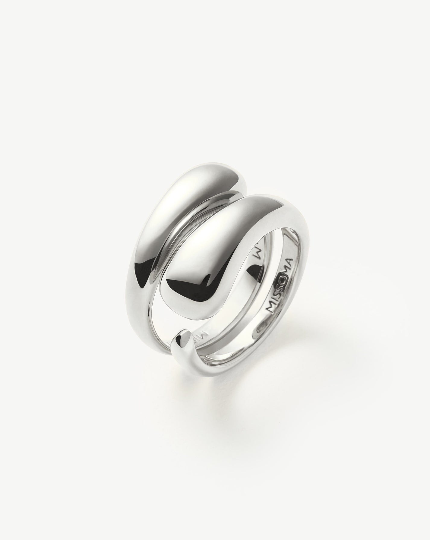 Molten Double Stacking Ring Set | Silver Plated | Missoma