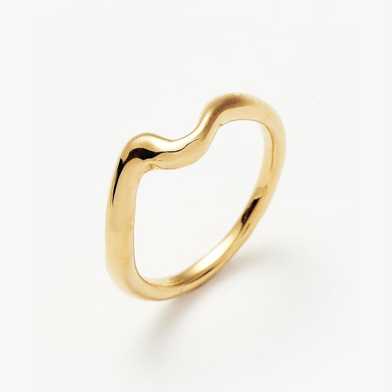 Molten Wave Stacking Ring | 18k Gold Vermeil | Missoma