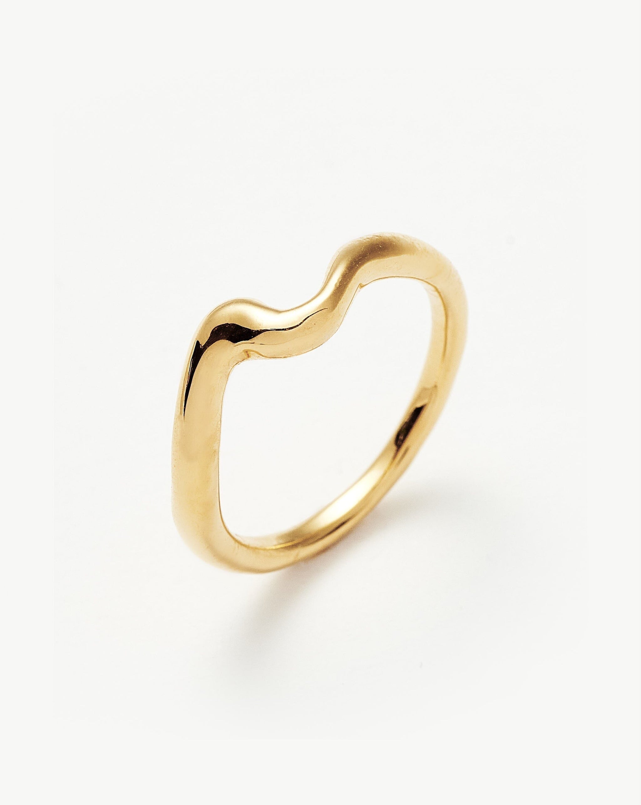 Molten Wave Stacking Ring | 18k Gold Vermeil | Missoma