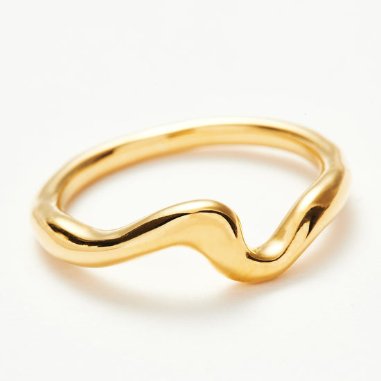 Molten Wave Stacking Ring | 18k Gold Vermeil | Missoma