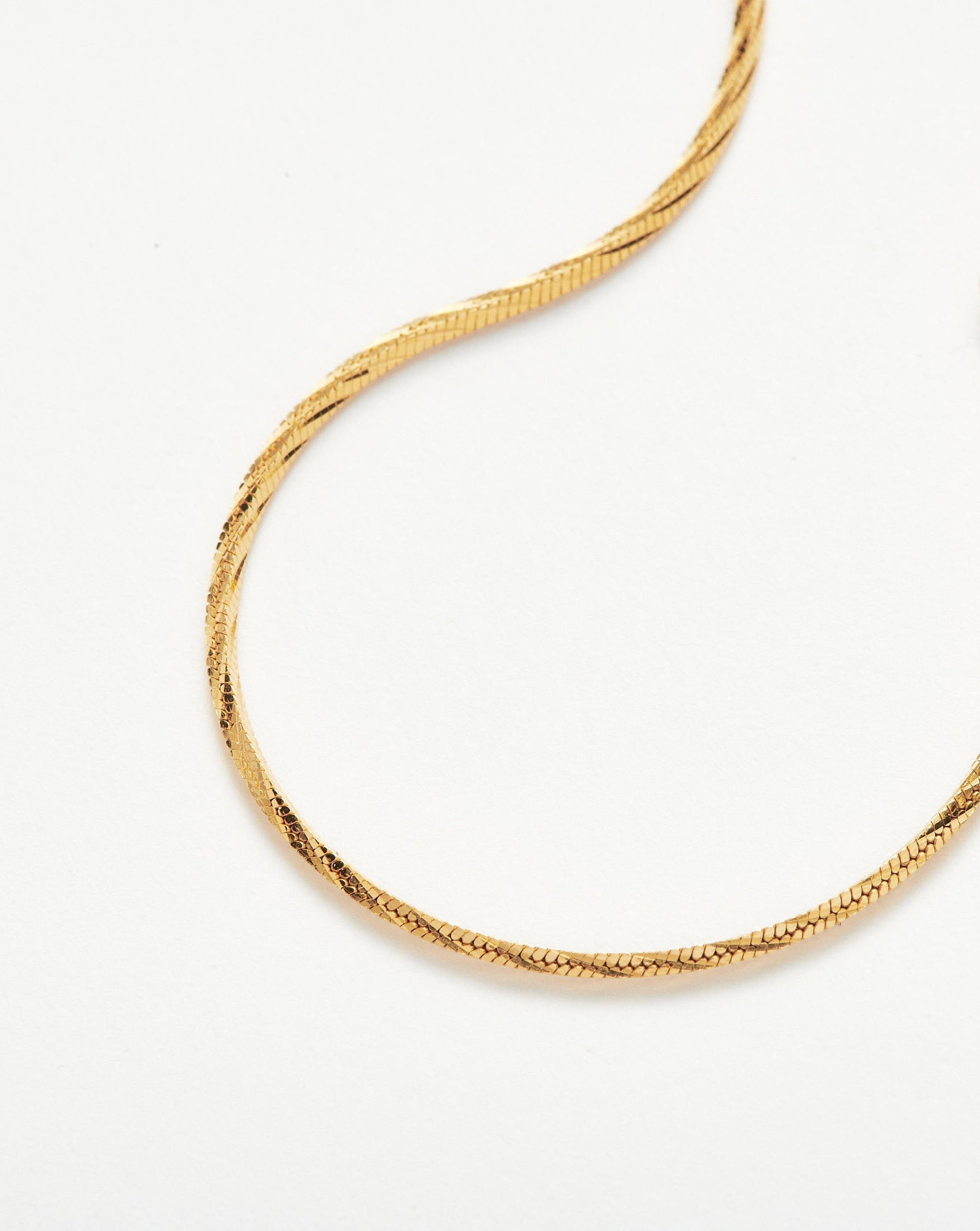 Savi Asymmetric Square Gold Snake Chain Bracelet | Missoma