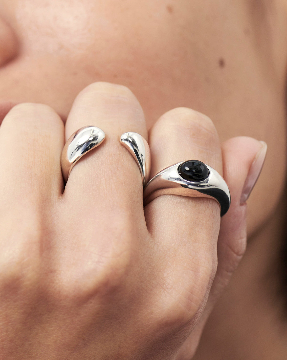 Savi Sculptural Open Stacking Ring | Sterling Silver | Missoma