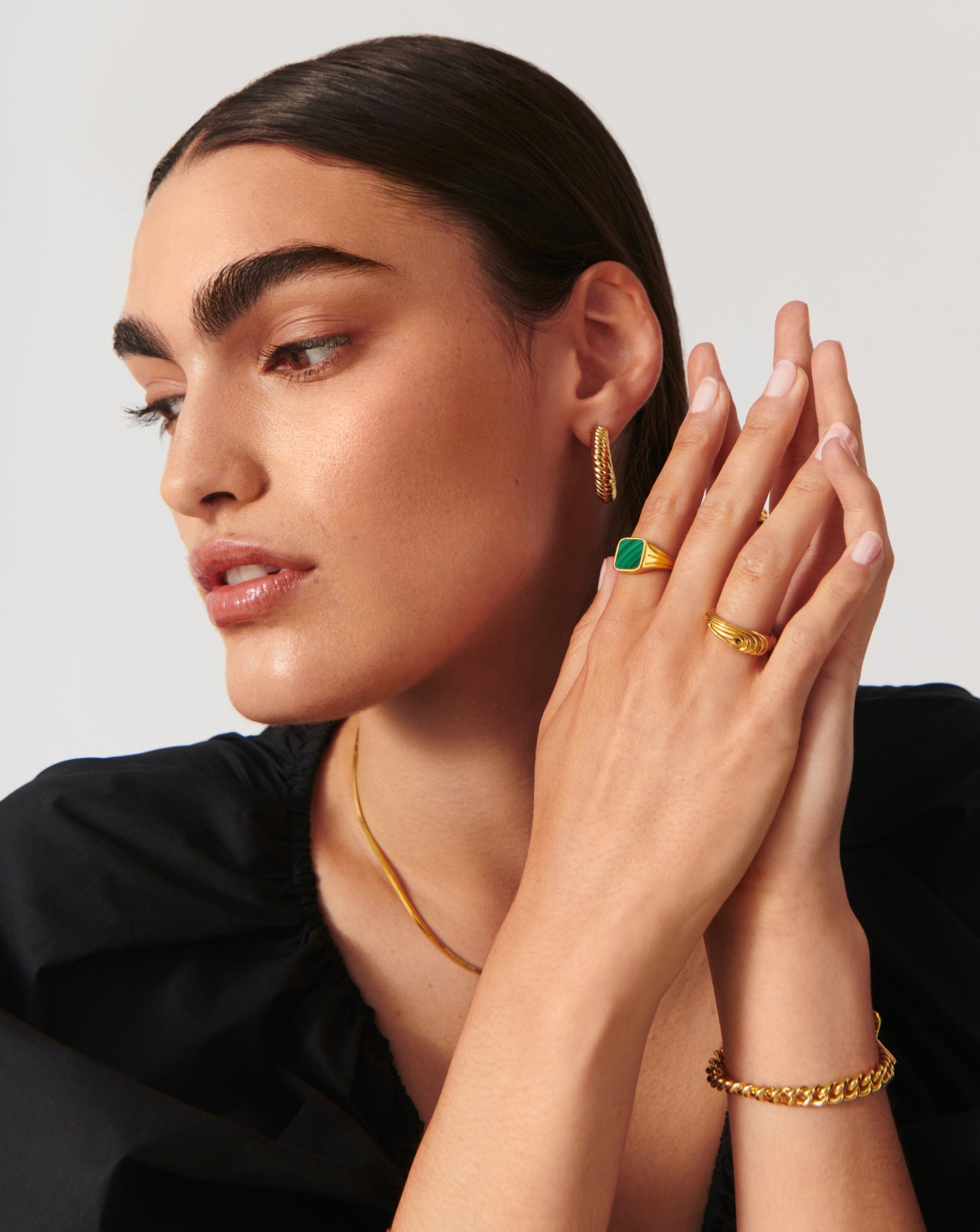 Wavy Ridge Stacking Ring Rings | Missoma